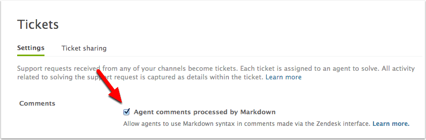 Using Markdown to easily add formatting to your Zendesk Tickets