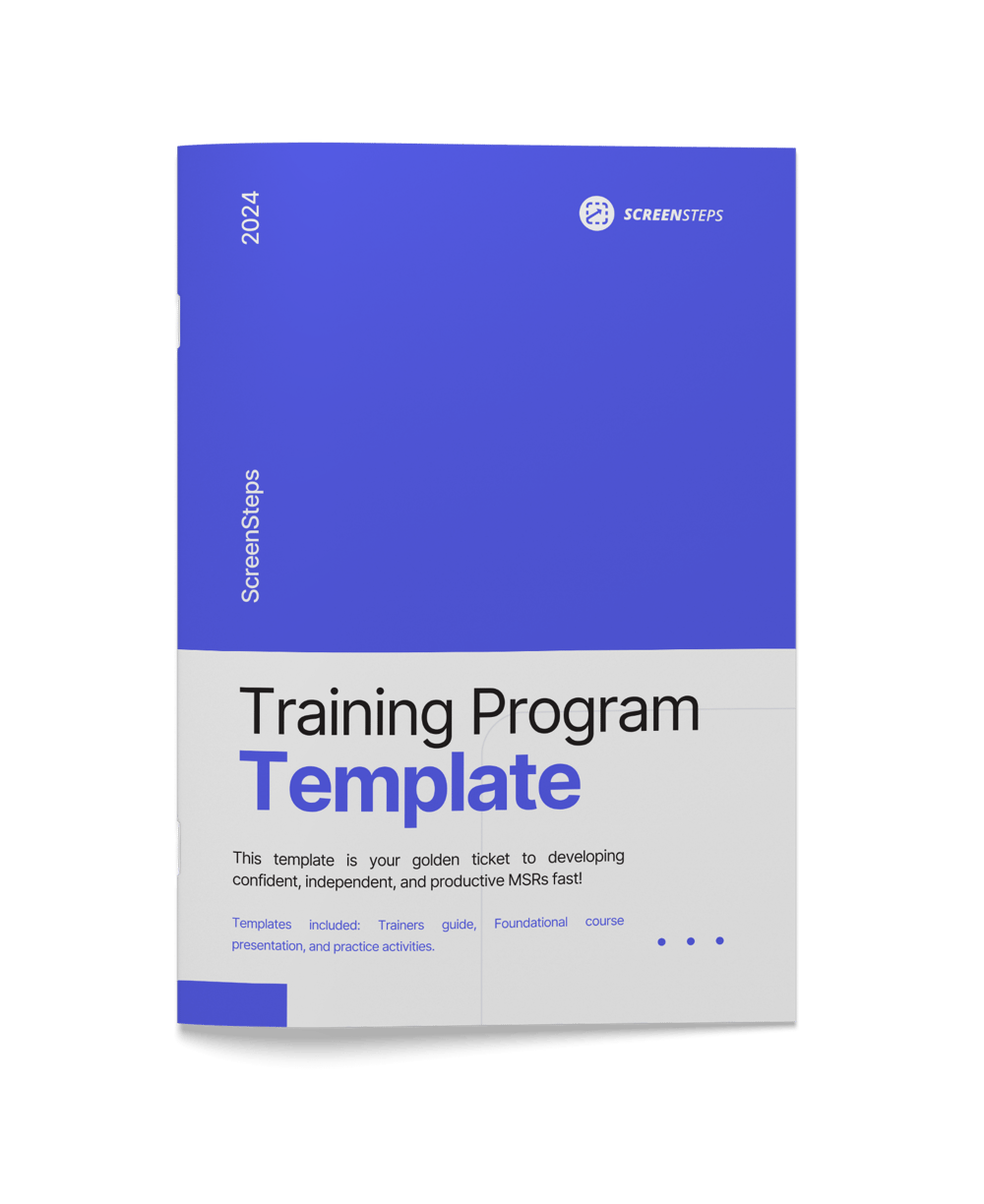 Member Service Rep Training Program Template | ScreenSteps
